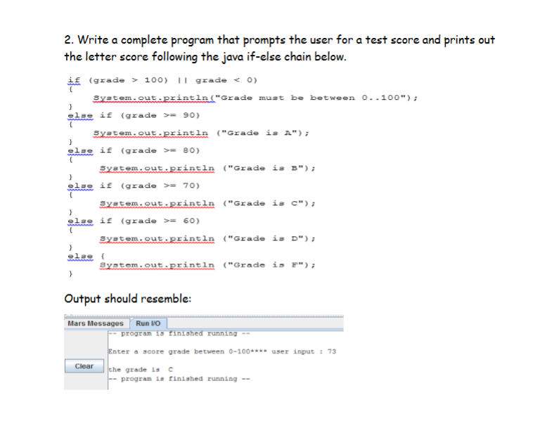 Solved 2. ﻿Write a complete program that prompts the user | Chegg.com
