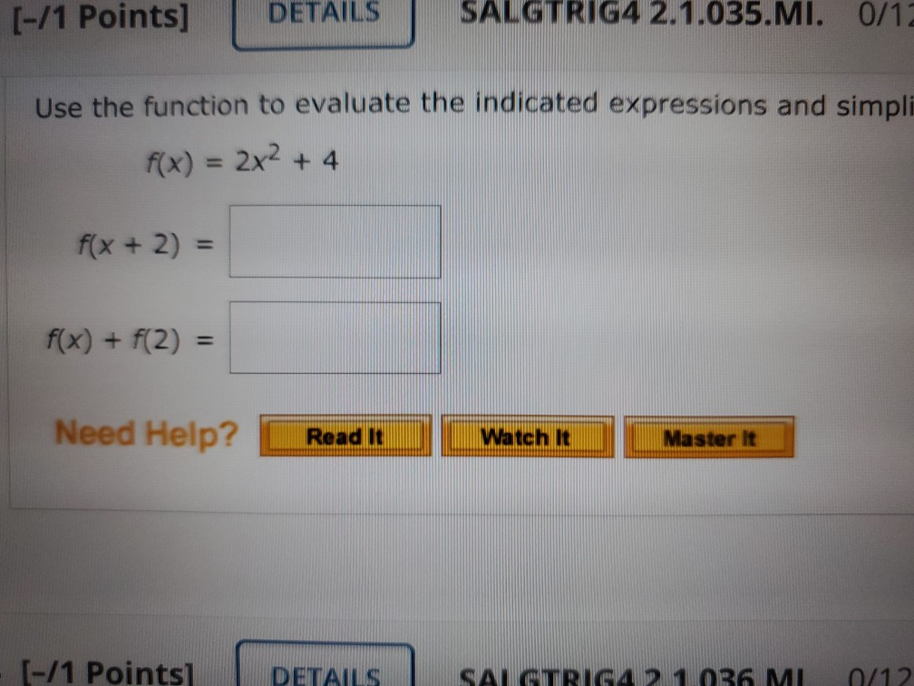 Solved [-/1 Points] DETAILS SALGTRIG4 2.1.035.MI. 0/12 Use | Chegg.com