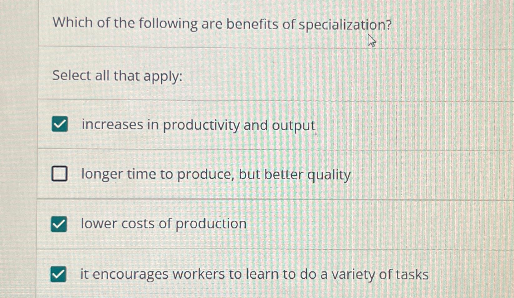 Solved Which of the following are benefits of | Chegg.com