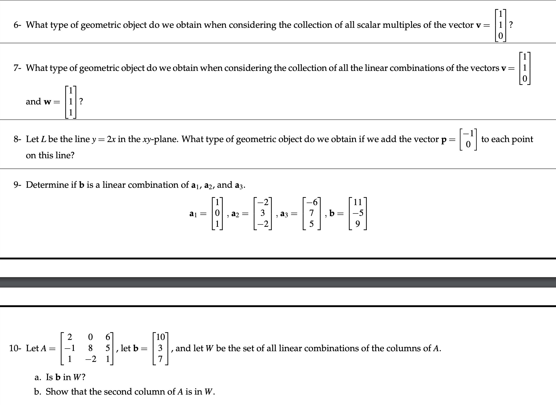 Solved please show your work 6- ﻿What type of geometric | Chegg.com