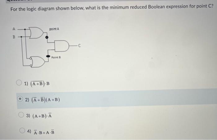 Solved For the logic diagram shown below, what is the | Chegg.com