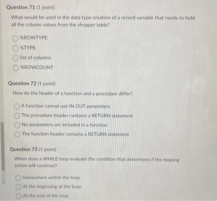 Solved What would be used in the data type creation of a | Chegg.com