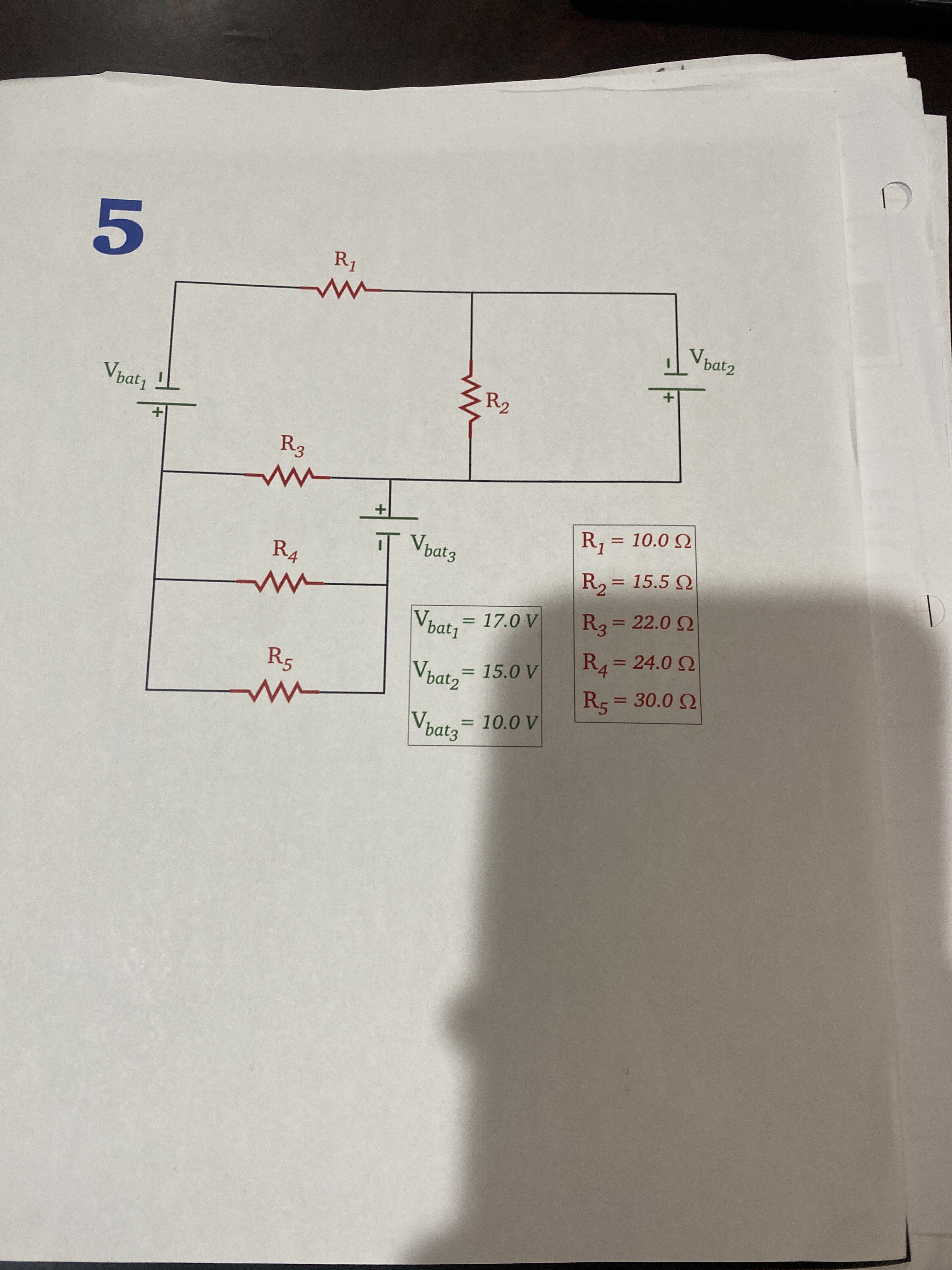 Solved For each circuit, report the 4 ﻿unknown currents: | Chegg.com