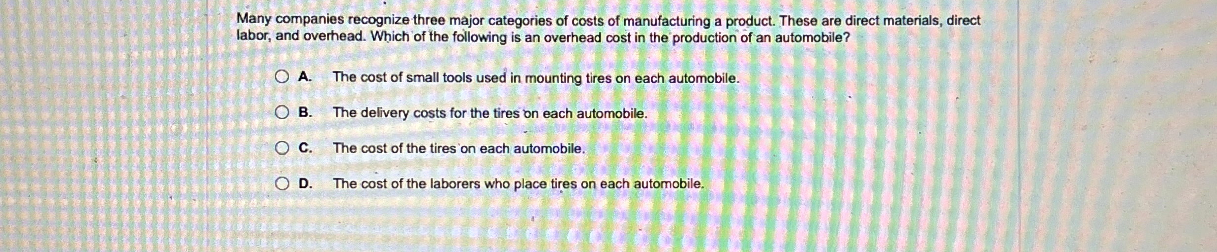 Solved Many companies recognize three major categories of | Chegg.com