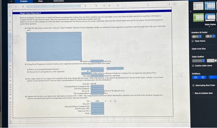 Solved In cell C6, insert a Scatter Chart for the Returns | Chegg.com