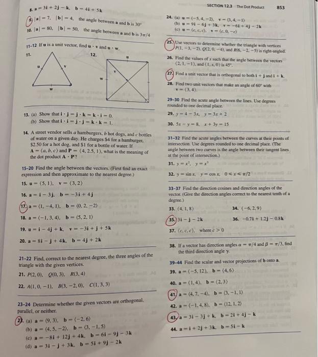 Solved 1. . Suppose you start at the origin, move along the | Chegg.com