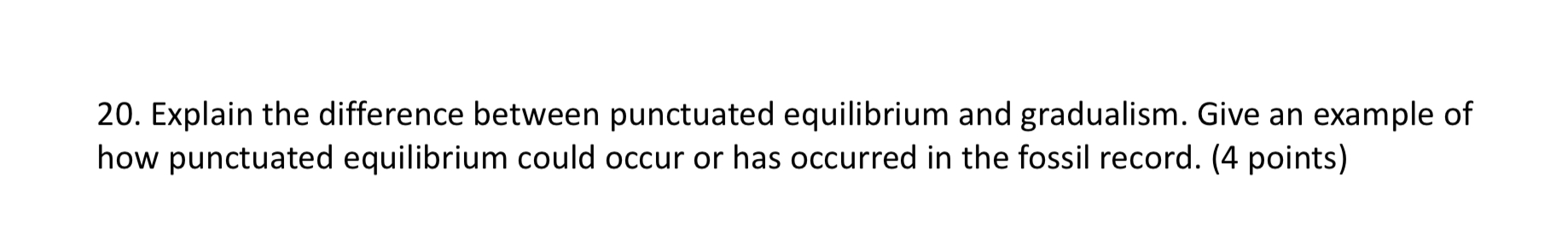 Solved Explain the difference between punctuated equilibrium | Chegg.com