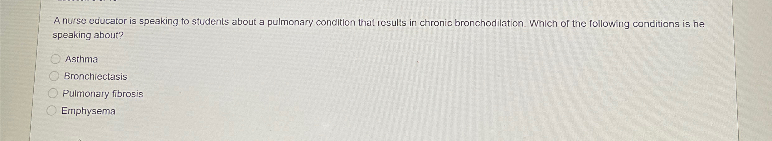 Solved A nurse educator is speaking to students about a | Chegg.com