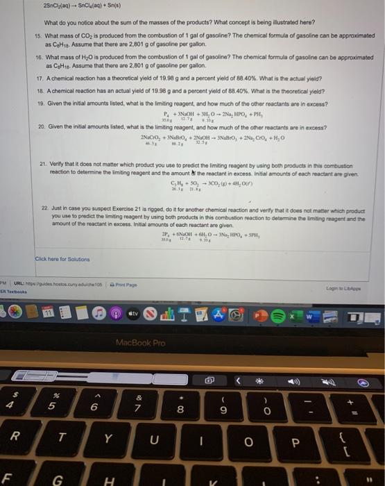 Solved 1. How many molecules of O2 will react with 6.022 * | Chegg.com