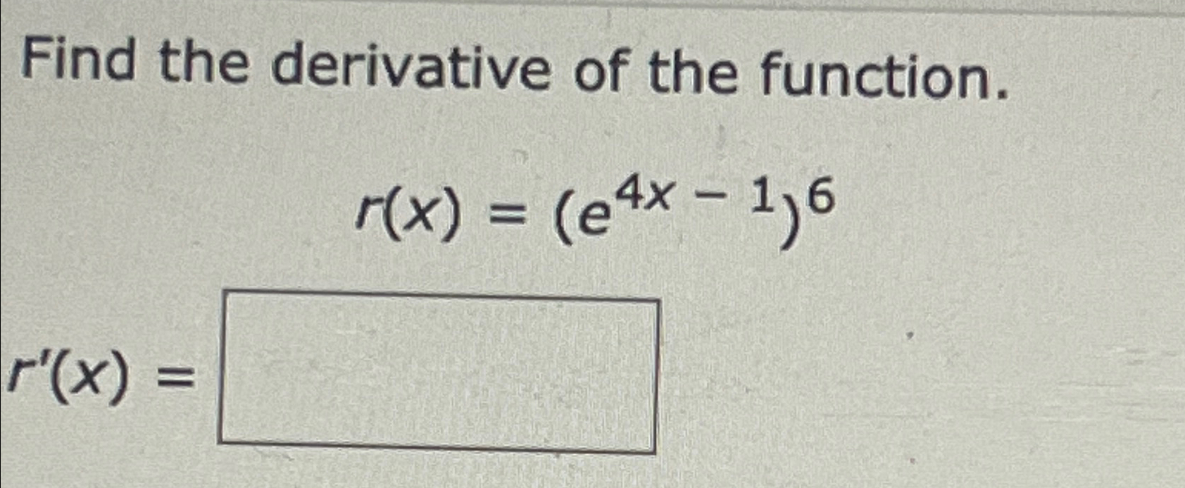 Find the derivative of the | Chegg.com
