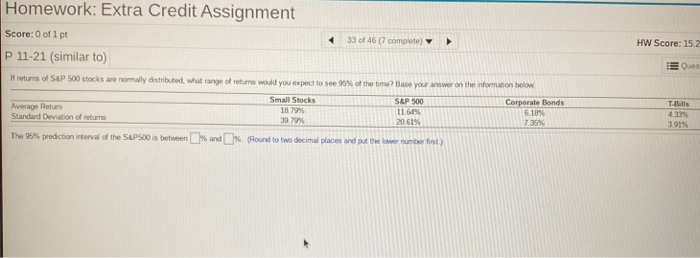 Solved Homework: Extra Credit Assignment Score: 0 of 1 pt P | Chegg.com