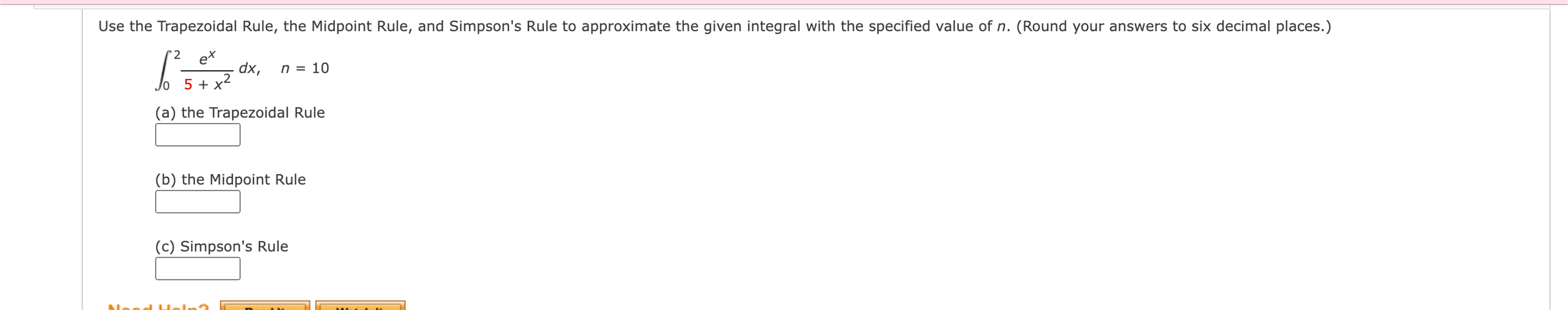 Solved Use the Trapezoidal Rule, the Midpoint Rule, and | Chegg.com