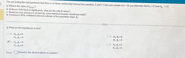 Solved You are testing the nuil bypothests that there is no | Chegg.com