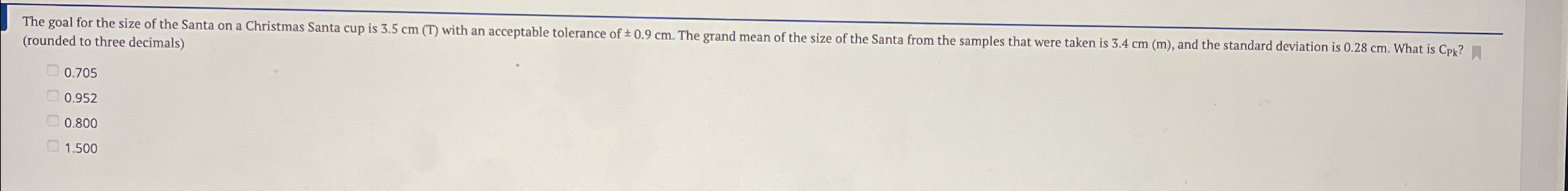 Solved (rounded to three decimals)0.7050.9520.8001.500 | Chegg.com