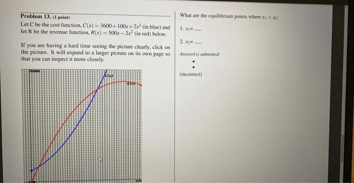 Solved Problem 13. (1 point) What are the equilibrium points | Chegg.com Solved Problem 13. (1 point) What are the equilibrium points | Chegg.com