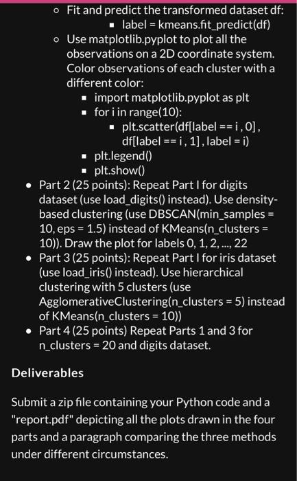 Solved In this assignment, you will use Python's | Chegg.com