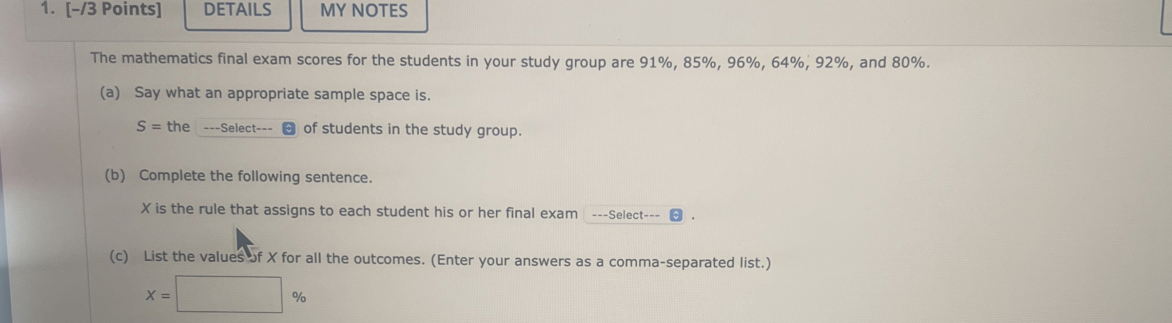 Solved The mathematics final exam scores for the students in | Chegg.com