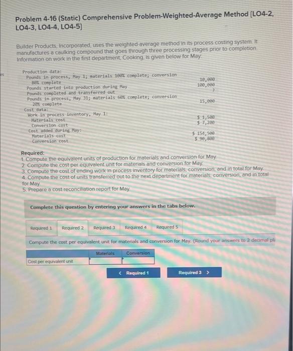 Solved Problem 4-16 (Static) Comprehensive | Chegg.com