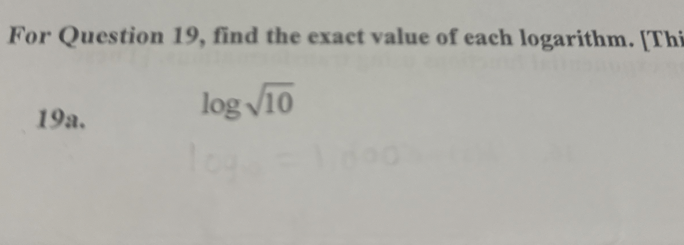Solved For Question 19, ﻿find the exact value of each | Chegg.com