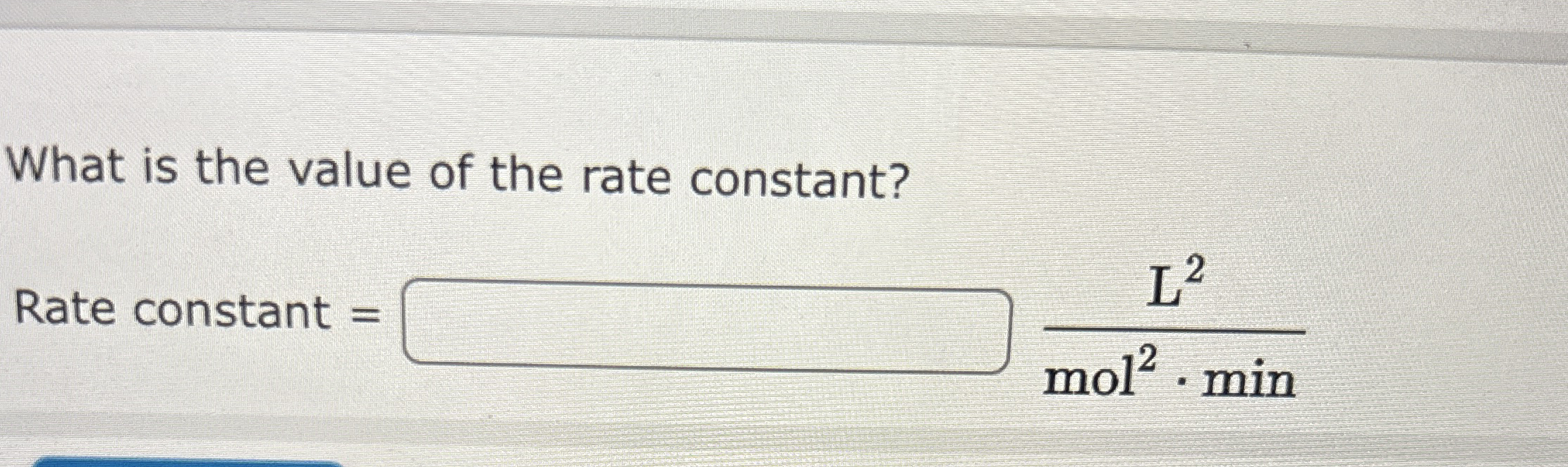 Solved What is the value of the rate constant?Rate constant | Chegg.com