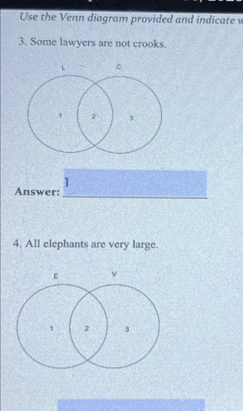 Solved Use the Venn diagram provided and indicate 13. ﻿Some | Chegg.com