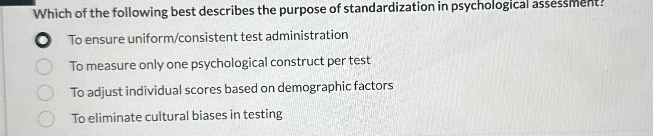Which of the following best describes the purpose of | Chegg.com
