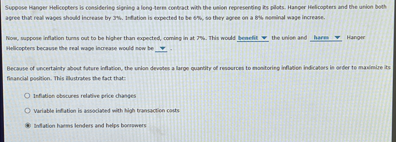 Solved Suppose Hanger Helicopters is considering signing a | Chegg.com