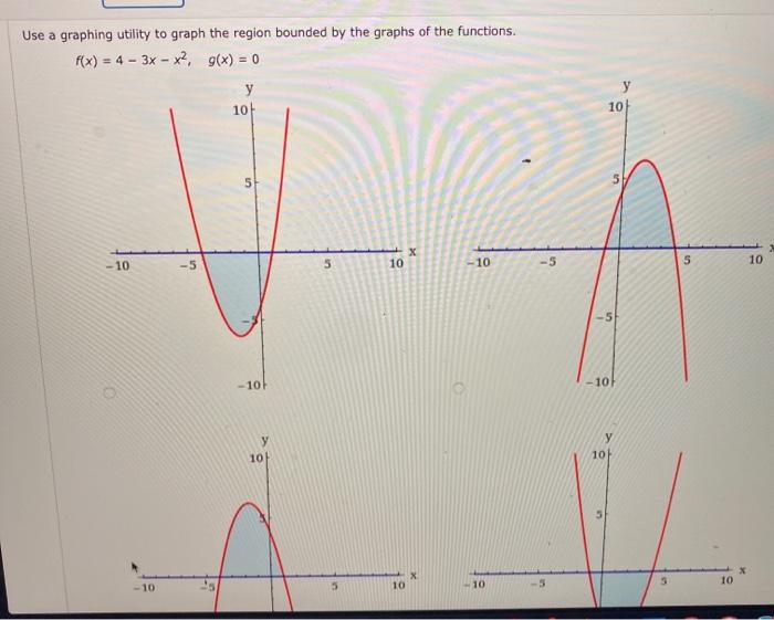 Solved Use a graphing utility to graph the region bounded by | Chegg.com