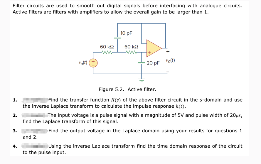 Solved Filter circuits are used to smooth out digital | Chegg.com