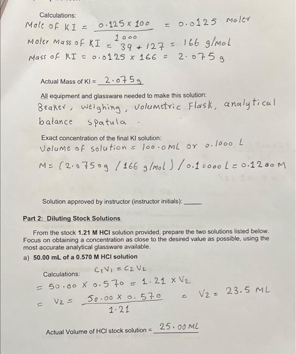 Solved Note: the precision of the instruments must be used | Chegg.com