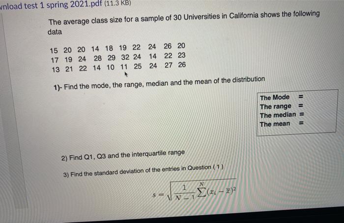 Solved 4)- Calculate the trimmed mean at 10% mean at 10% = | Chegg.com
