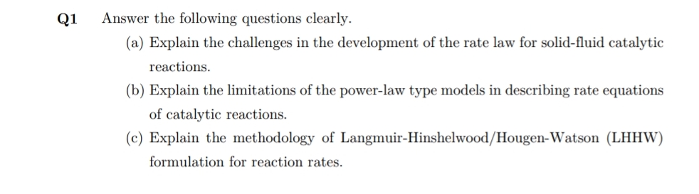 Solved Q1 ﻿Answer the following questions clearly.(a) | Chegg.com