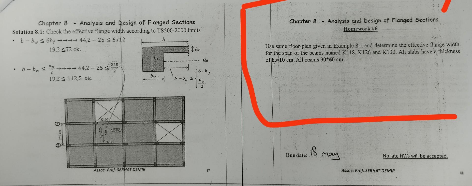 Chapter 8 - Analysis and Design of Flanged Sections | Chegg.com