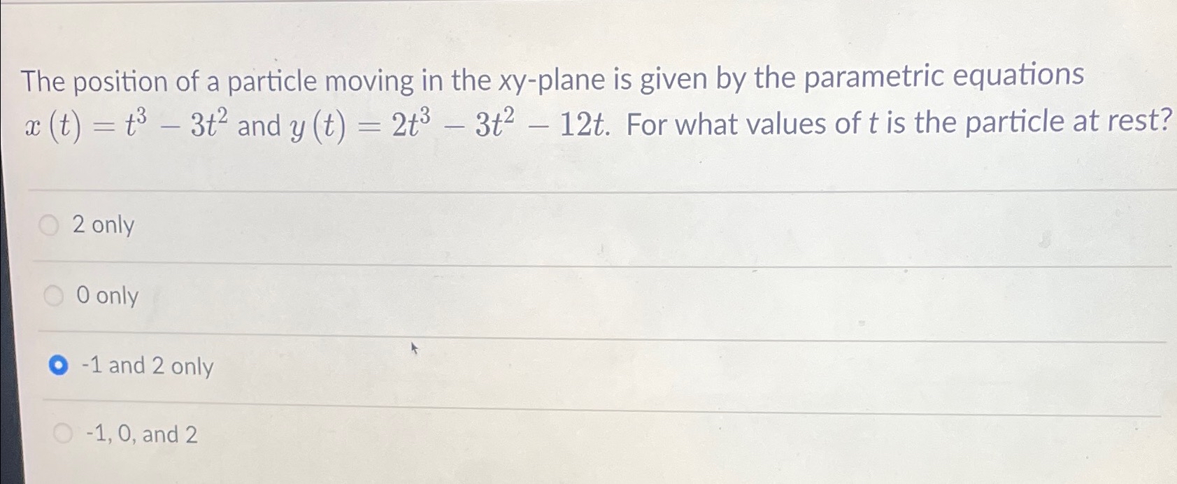 Solved The position of a particle moving in the xy-plane is | Chegg.com