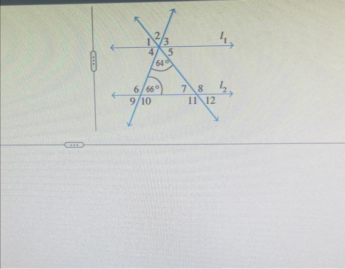 Solved Lines I1 and I2 are parallel lines. Determine the | Chegg.com