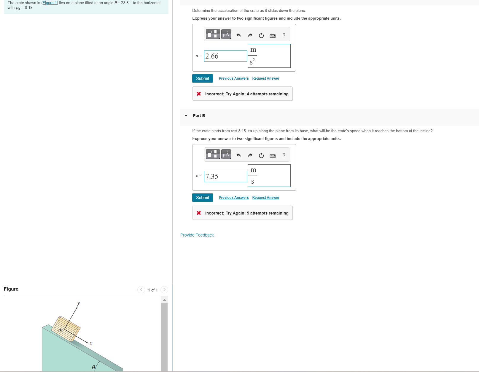 Solved Part AThe crate shown in (Figure 1) ﻿lies on a plane | Chegg.com