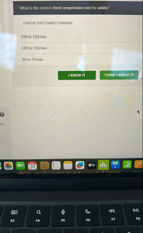 Solved What is the correct chest compression rate for | Chegg.com