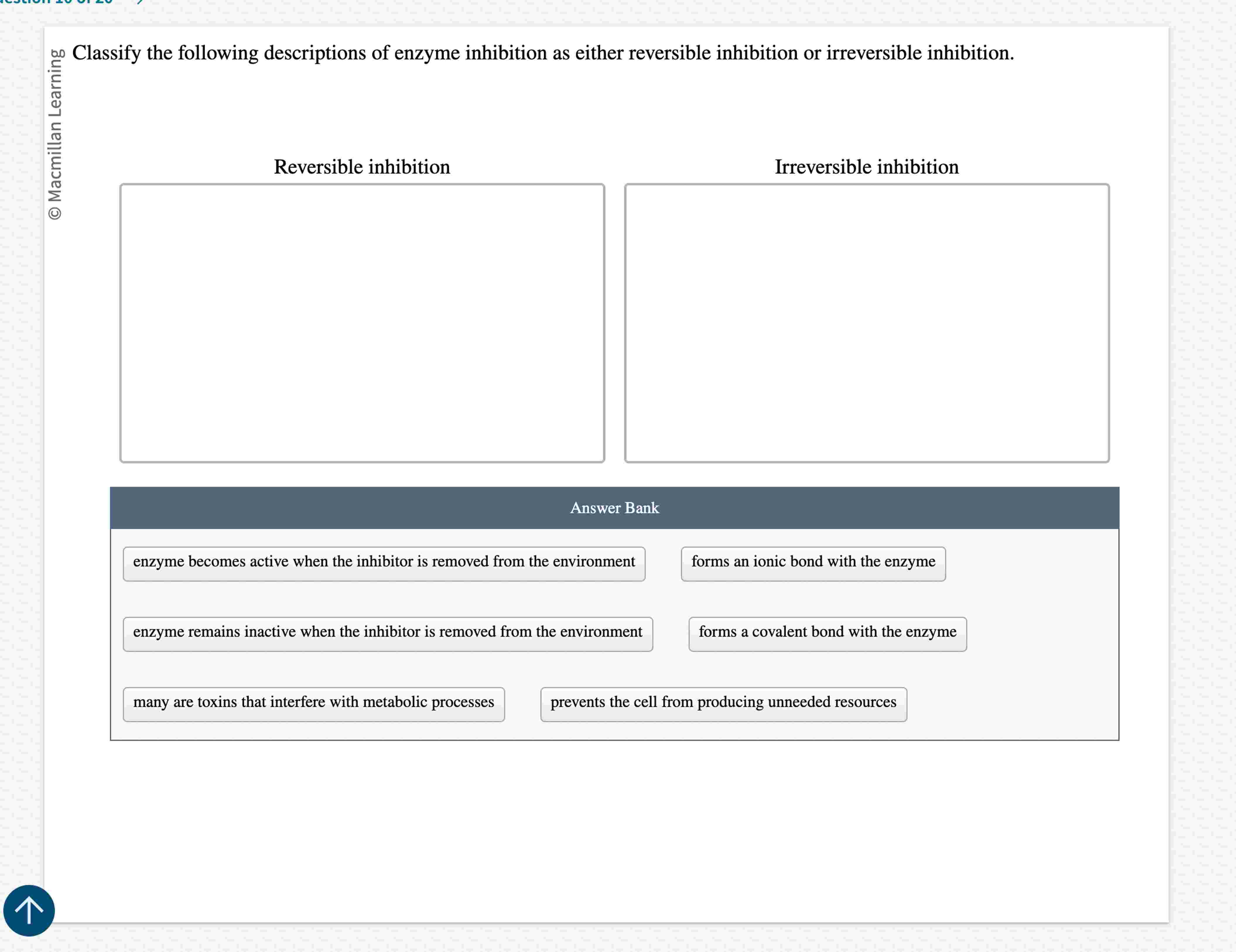 Solved Classify the following descriptions of enzyme | Chegg.com
