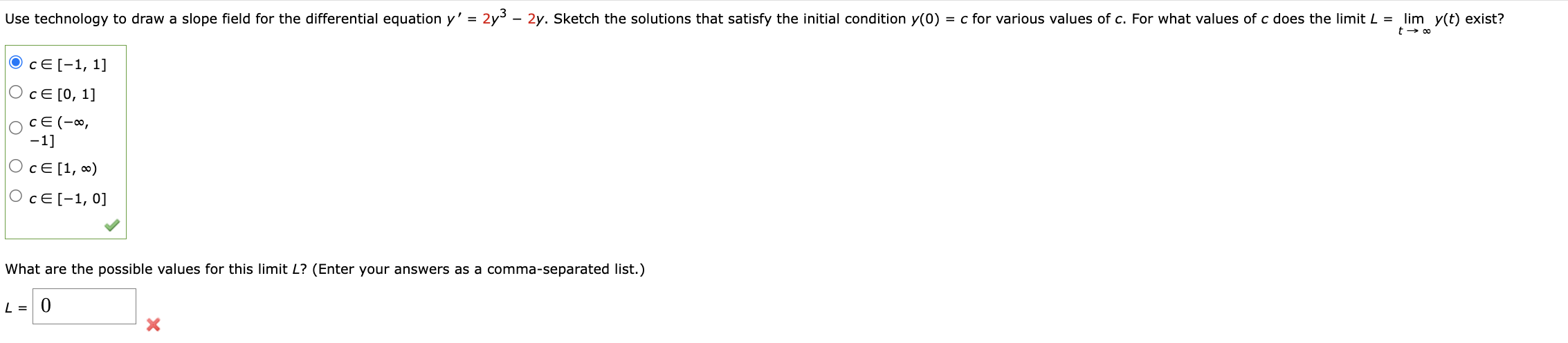 Solved cin[-1,1]cin[0,1],-1cin[1,∞)cin[-1,0]What are the | Chegg.com