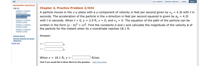 Solved CRN PRINTER VERSION BACK Chapter 2, Practice Problem | Chegg.com