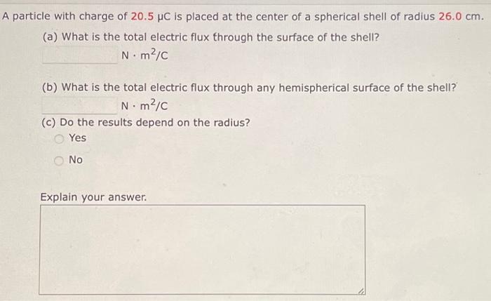 Solved particle with charge of 20.5μC is placed at the | Chegg.com