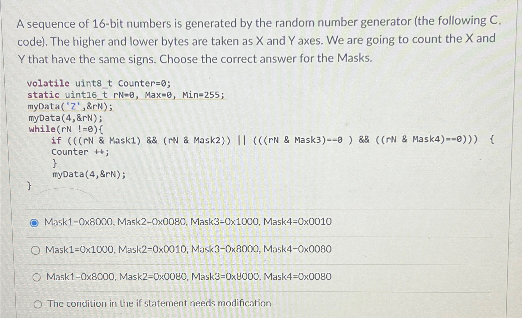 Solved A sequence of 16 -bit numbers is generated by the | Chegg.com