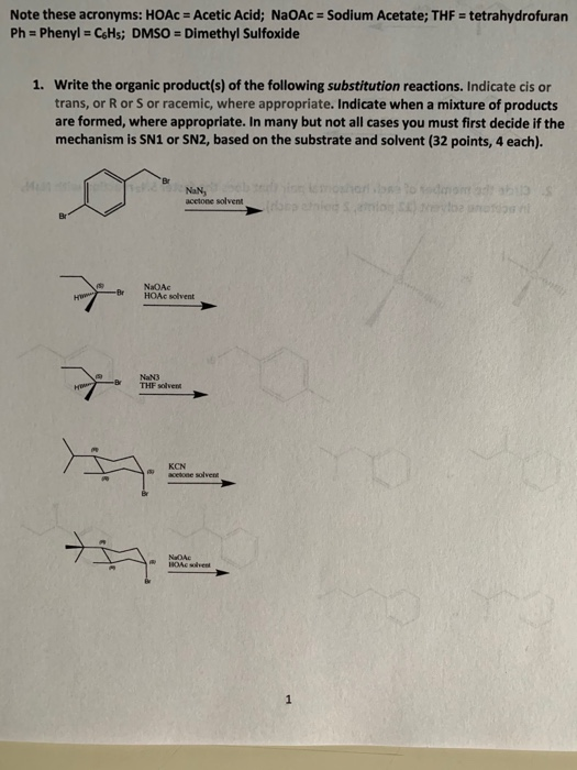 Solved Note these acronyms: HOAC = Acetic Acid; NaoAc = | Chegg.com