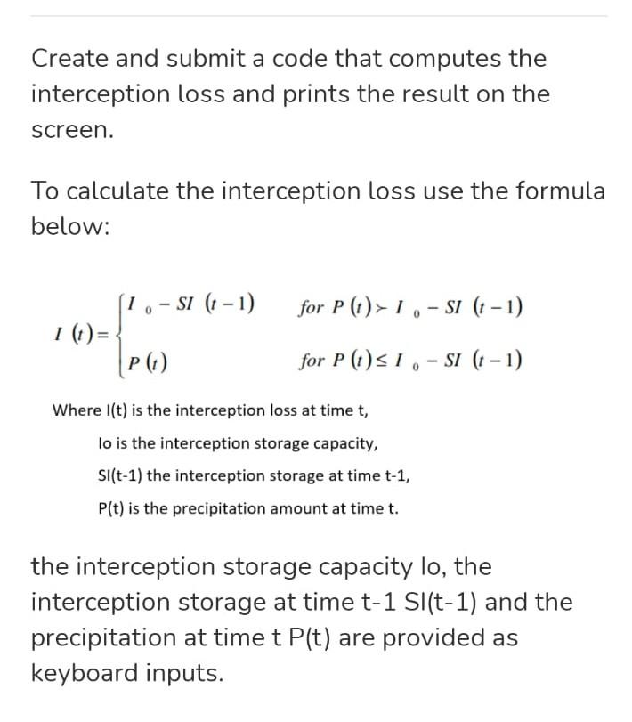 Solved Create and submit a code that computes the | Chegg.com