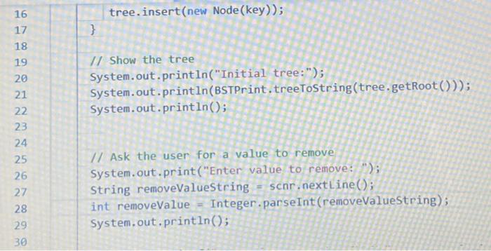 Solved A complete Binary Search Tree program (4 files) is | Chegg.com