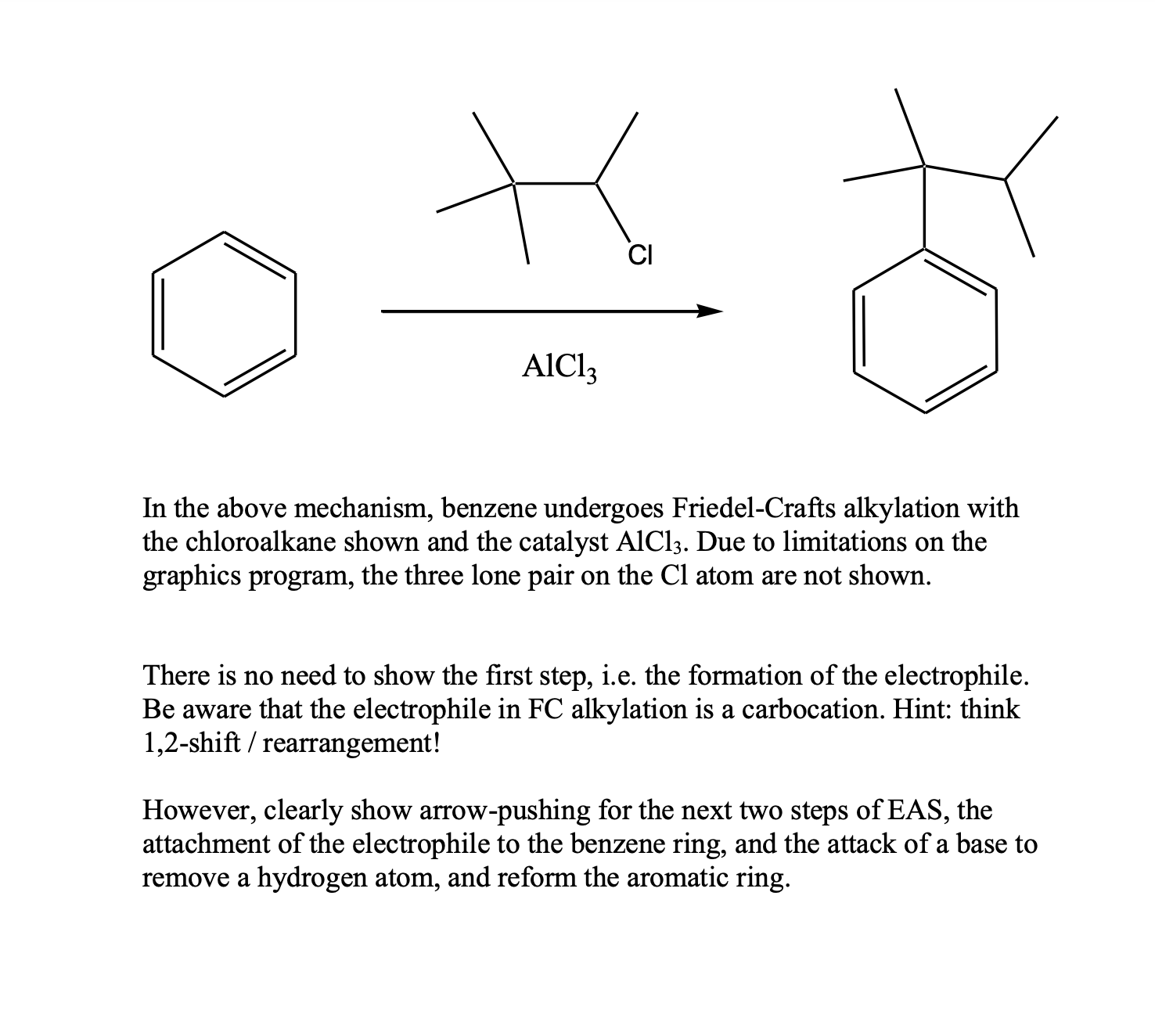 Solved In the above mechanism, benzene undergoes | Chegg.com