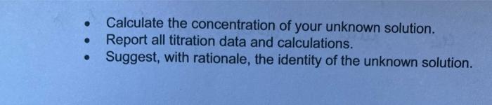 pH of the unknown solution= 13-14 Recorded by pH | Chegg.com
