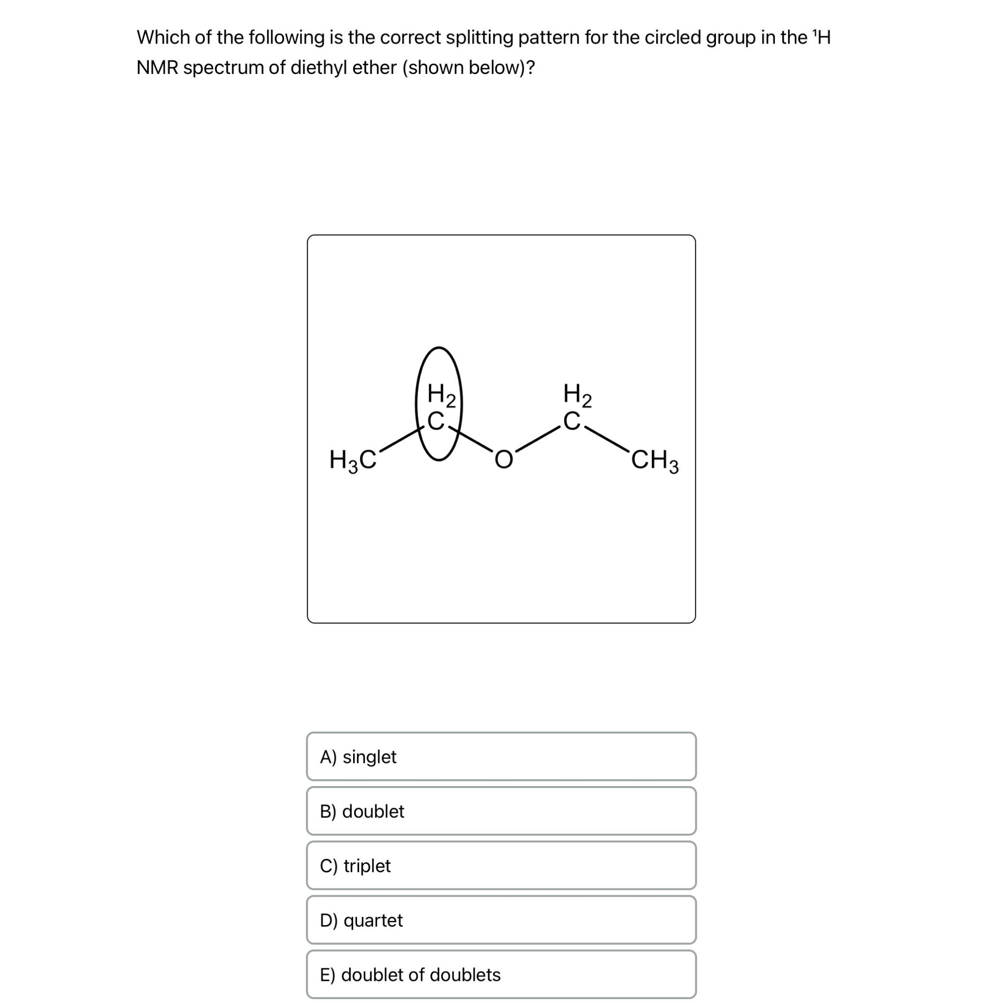 Solved Which of the following is the correct splitting | Chegg.com