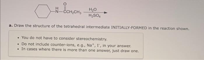 Solved Он , W_CCH₂CH₂ H₂O H2SO4 a. Draw the structure of the | Chegg.com
