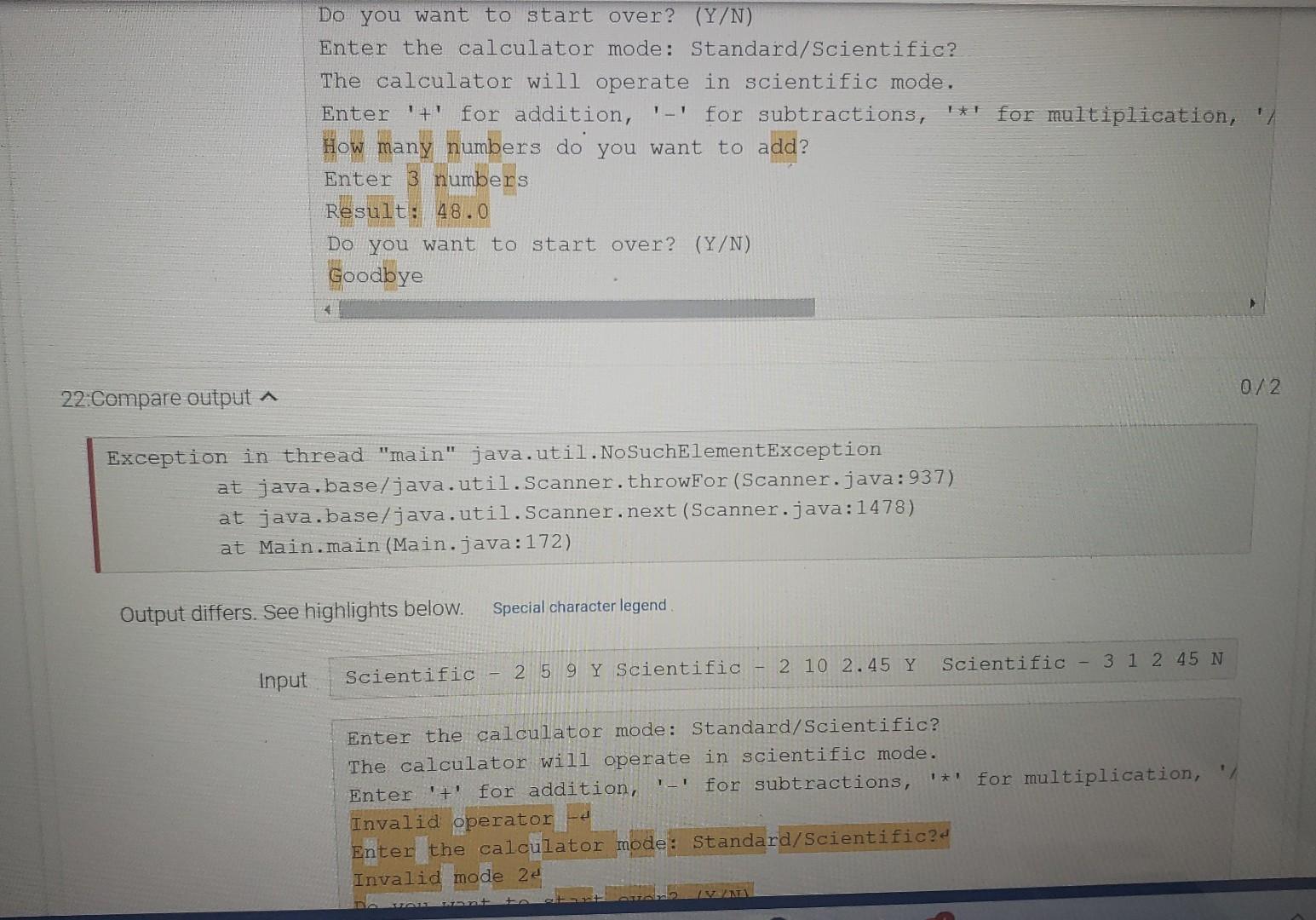 Solved I have this java code while running getting those | Chegg.com